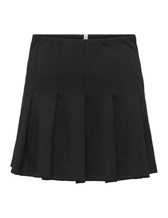 Only Onlfilla JRS Jupe pliss&eacute;e, Noir, XL