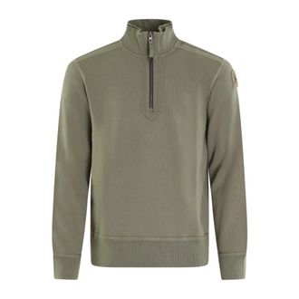 Parajumpers Homme, Sweatshirts et sweats &agrave; capuche, Vert, Taille: M Veste &agrave; Demi-Zip Verte