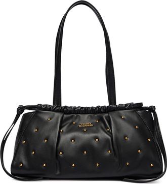 Tommy Hilfiger Handtasche Tommy Hilfiger Soft Leather Shoulder Bag Studs AW0AW19338 Schwarz