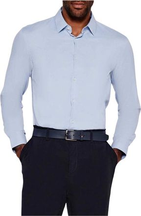 HUGO BOSS Homme, Chemises, Bleu, Taille: L Camicia in microfibra slim