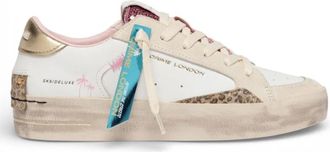 Crime London Femme, Chaussures, Blanc, Taille: 37 EU SK8 Deluxe Wild Berry Baskets