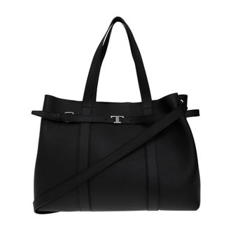 Tod's Sac cabas en cuir avec logo - Homme - Sacs - Noir - Taille: ONE Size