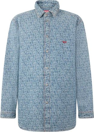 Diesel Homme, Chemises, Bleu, Taille: XL D-Simply-Over Denim Shirt
