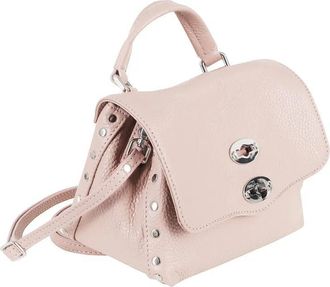 Zanellato Hobo Bags - Structured Textured Leather Shoulder Bag With Remo - Gr. unisize - in Beige - f&uuml;r Damen