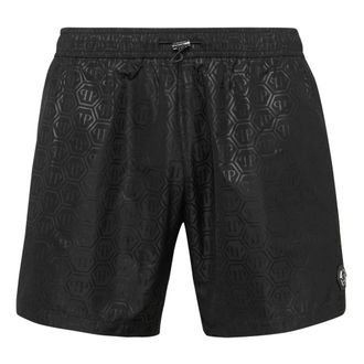Philipp Plein Homme, Maillots de bain, Noir, Taille: S Maillots de bain Short Pantalons