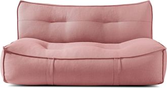 Konsimo Gartensofa LOVIA Loungesofa, Gartenm&ouml;bel, Sofa 2-Sitzer, Premiumqualit&auml;t aus EU hochwertiger Sitzkomfort, mit integrierter Schutzh&uuml;lle, wetterbest&auml;ndi