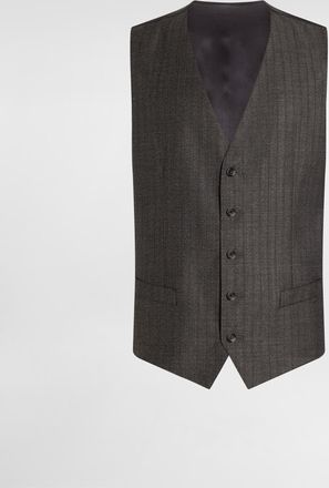 Dolce & Gabbana Weste Aus Wolle In Nadelstreifen-optik - Mann Anz&uuml;ge Und Blazer Mehrfarbig 52