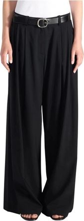 Liviana Conti Femme, Pantalons, Noir, Taille: 36 FR Wide Pantalons
