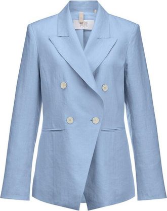 Riani Damen Blazer aus Leinen Regular Fit