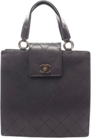 Chanel Pre-owned Sac &agrave; main en cuir Matelass&eacute; - Femme - Pre-owned - Noir - Taille: ONE Size