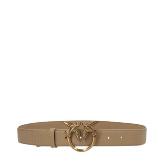Pinko Beiger Lederg&uuml;rtel - - Accessories - Damen - Beige - XS