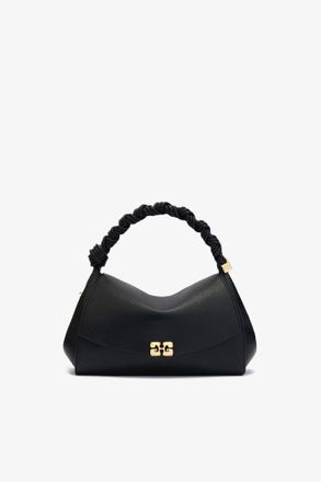 Ganni Very-Bou-Tasche in Gl&auml;nzende Schwarz