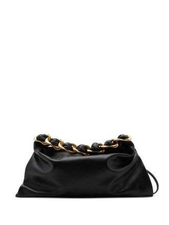 Burberry petit sac porté épaule Swan en cuir - Noir