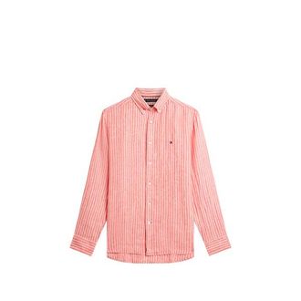 Tommy Hilfiger Chemise droite ray&eacute;e &agrave; logo en lin