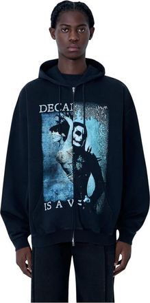 VETEMENTS Herren, Sweatshirts & Hoodies, Schwarzk, SGr&ouml;&szlig;e