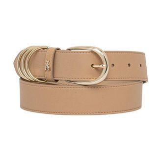 Patrizia Pepe Dreifachring-G&uuml;rtel aus Leder - - Accessories - Damen - Beige - S
