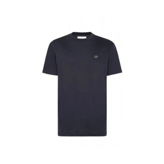 Philipp Plein Rundhals-T-Shirt Hexagon - - Tops - Herren - Blau - XL