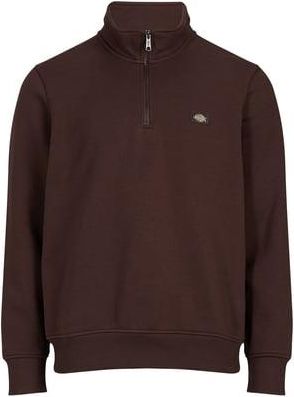 Dickies Sweatshirt &agrave; col zipp&eacute; en coton m&eacute;lang&eacute;