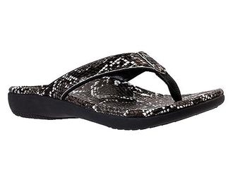 Spenco Yumi Flip Flop Sandale Homme, Noir, 42.5 EU