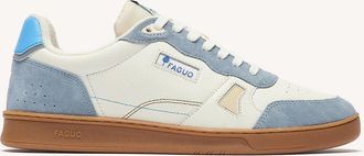 Faguo Baskets blanc et bleu cuir