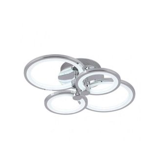Fabrilamp Fabrilamp - deckenleuchte sydney 76w 3000-4000-6500k chrom 13,5x55x41 cm 10260lm dimmbar, memory und fernbedienung