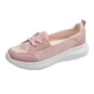Generic Chaussures orthop&eacute;diques pour femme, baskets l&eacute;g&egrave;res &agrave; enfiler en tricot confortables et tendance, chaussures de marche plates respirantes, &agrave; enfiler 