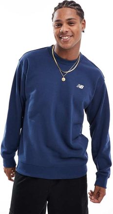 New Balance Sport Essentials - Sweat ras de cou en tissu &eacute;ponge - Bleu