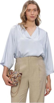Bruuns Bazaar Damen, Blusen & Hemden, Blau, MGr&ouml;&szlig;e