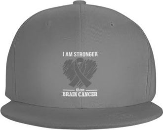 Generic Je suis Plus Fort Que Le Cancer du Cerveau Femme Homme Chapeaux Pare-Soleil Snapback Casquette De Baseball R&eacute;glable Snapback Chapeau pour Sport Adulte