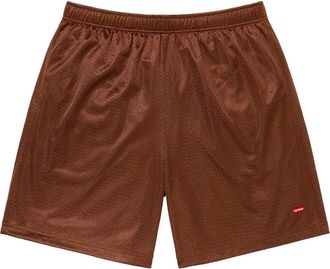 SUPREME short de sport Stadium Brown en mesh - Marron