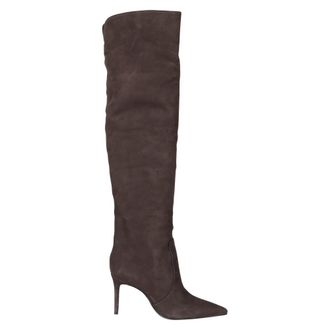 Schutz Stivale Suede Tacco Alto - - Shoes - Damen - Braun - 40 EU