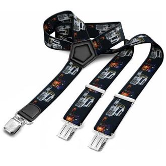 Glamexx24 Bretelles Homme, Largeur 4 cm, R&eacute;glable Bretelles en Forme de Y, 3 Robuste Clips, Avec des Motifs Vari&eacute;s pour Hommes et Femmes