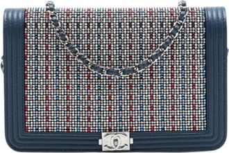 Chanel Pre-owned Boy Wallet on Chain - Femme - Pre-owned - Bleu - Taille: ONE Size