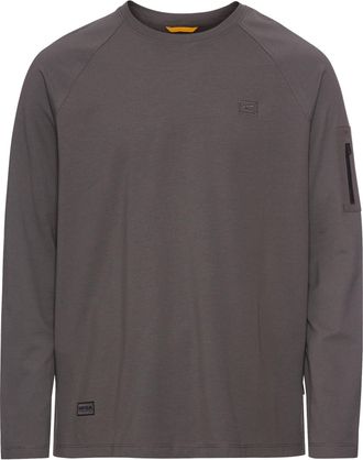Camel Active Herren Langarmshirt mit Cooling Effekt Grau, menswear-3XL
