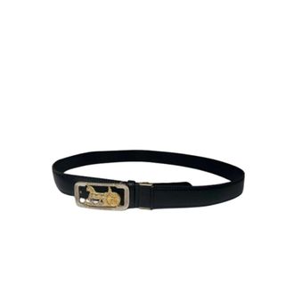 Celine Ceinture Vintage en Cuir Pre-owned - Femme - Pre-owned - Noir - Taille: ONE Size