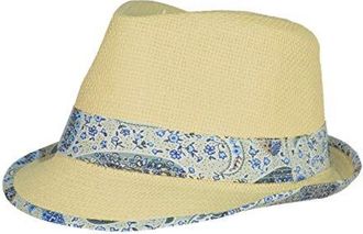 Toutacoo Chapeau Copacabana, Panama &agrave; Bande Paisley (2-&agrave; Bande Bleu) Chic et Tendance