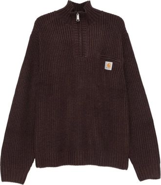 Carhartt Work in Progress Homme, Pulls, Brun, Taille: XL Detroit Half Zip Sweater