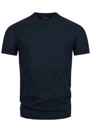 Indicode T-Shirt Herren INVasko Shirt Tee Herrenshirt T-Shirt Feinstrick mit Rippstricksaum