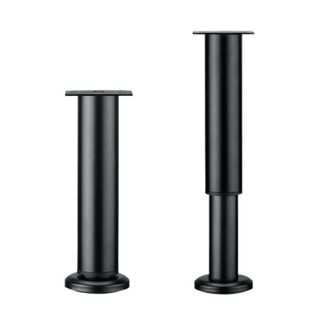 Generic 2er-Pack Tischbeine, verstellbare Metall-Fr&uuml;hst&uuml;cksbarbeine, 72-110 cm H&ouml;he, 50 mm Durchmesser, wei&szlig;e M&ouml;belf&uuml;&szlig;e(Schwarz)
