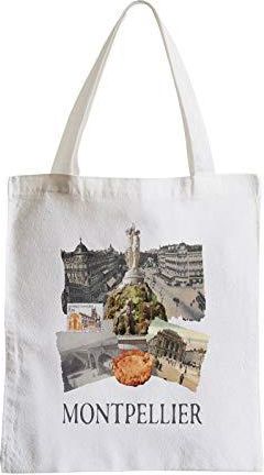 Fabulous Grand Sac Shopping Plage Etudiant Montpellier Collage Ville France Sud Patrimoine