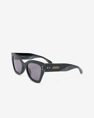 Isabel Marant Lunettes Cat Eye Lounyz - Femme - Noir Havana / Gris Fonc&eacute; Sh - - Isabel Marant