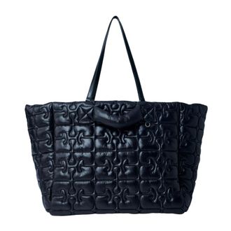 Ganni Femme, Sacs, Noir, Taille: ONE Size Quilted Re-Tech XXL Tote