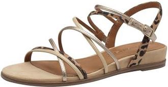 Tamaris Sandales plates pour femme 1-28103-42 TAN Comb, 37 EU, Tan Comb, 37 EU