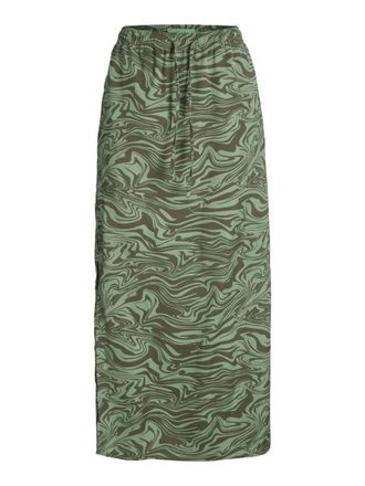 Jack & Jones Damen Jjxx Jxmaria Midi Satin Skirt Wvn Sn Rock, Loden Frost/Aop:aop, S