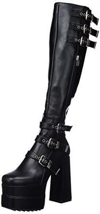 Lamoda Hopes, Knee High Boot Femme, Black PU, 37 EU