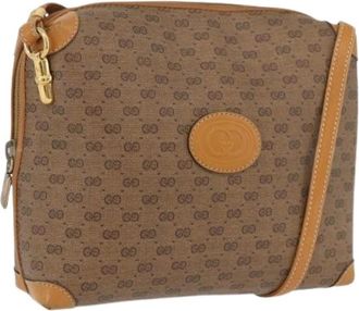 Gucci Pre-owned Vintage Micro Small GG Canvas Shoulder Bag - Femme - Pre-owned - Beige - Taille: ONE Size