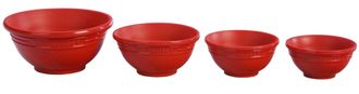 LE CREUSET Le Creuset Silikon Prep Schalen-Set, 4 St&uuml;ck cherry