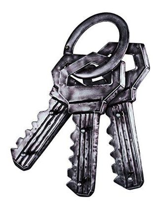 Haku Möbel Wandgarderobe Vintage, Metall - Maße: B 38 cm x H 50 cm x T 6 cm, Style: Industrial