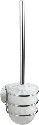 WENKO Turbo-Loc WC-Garnitur WC-B&uuml;rstenhalter, offener WC-B&uuml;rstenhalter, Befestigen ohne Bohren, 10 x 37,5 x 11,5 cm, Chrom