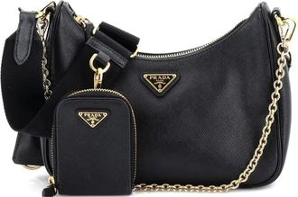 Prada Re-Edition 2005 Shoulder Bag Saffiano Leather Small crossbody bag - Schwarz
